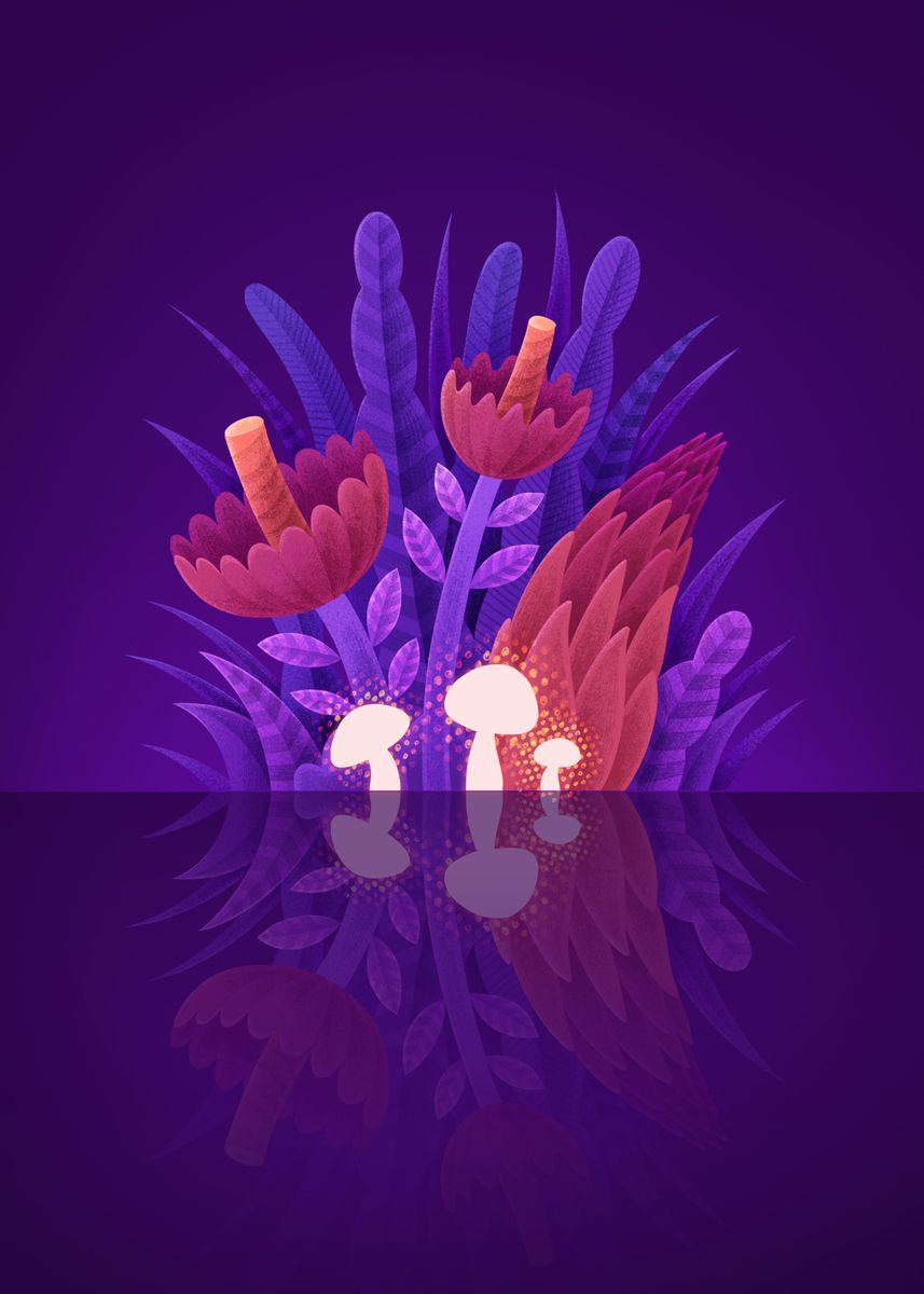 'Magical Flower' Poster by David Sobon | Displate