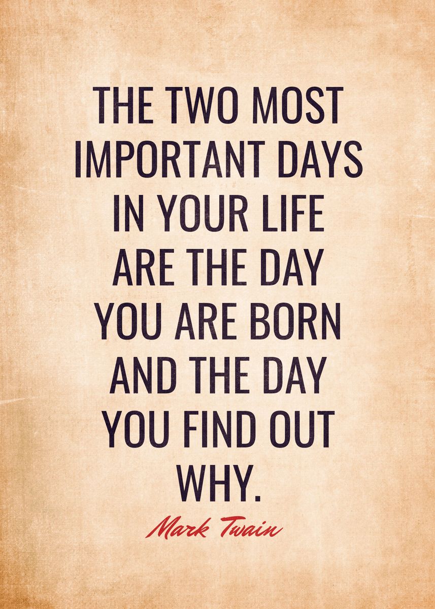 'Quotes Mark Twain' Poster, picture, metal print, paint by Dicky ...