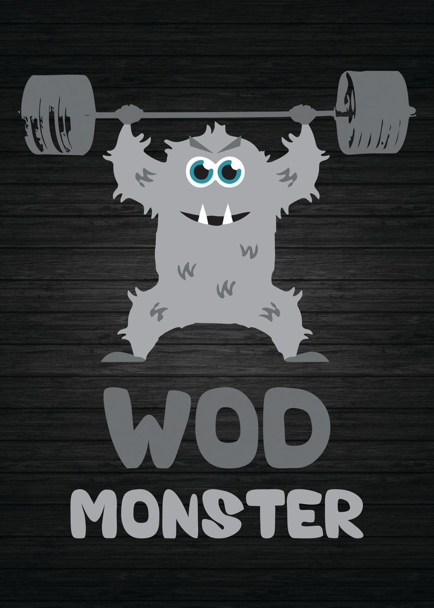 'WOD Monster' Poster, picture, metal print, paint by CHAN | Displate