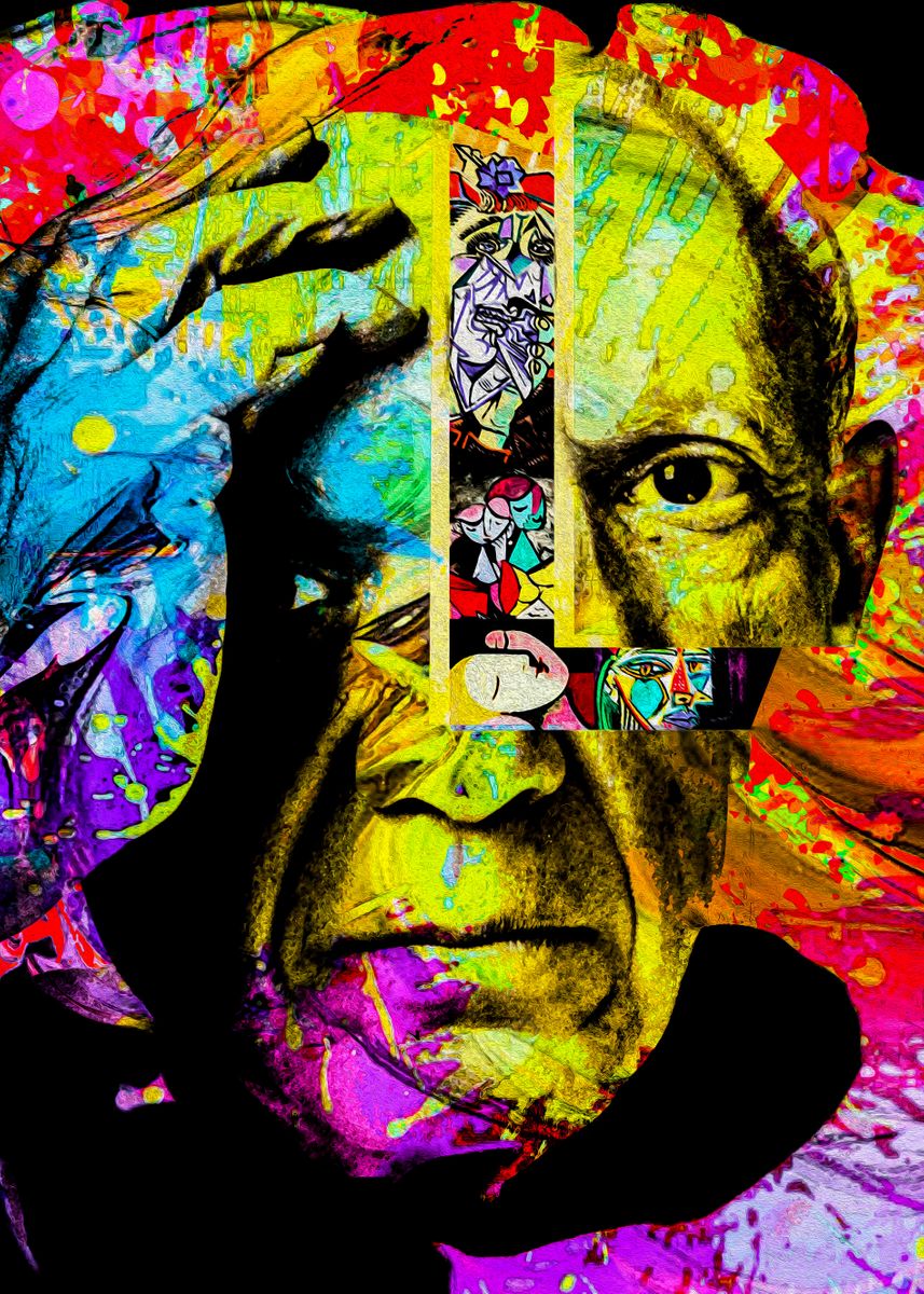 'Picasso Color art' Poster, picture, metal print, paint by Cristo ...