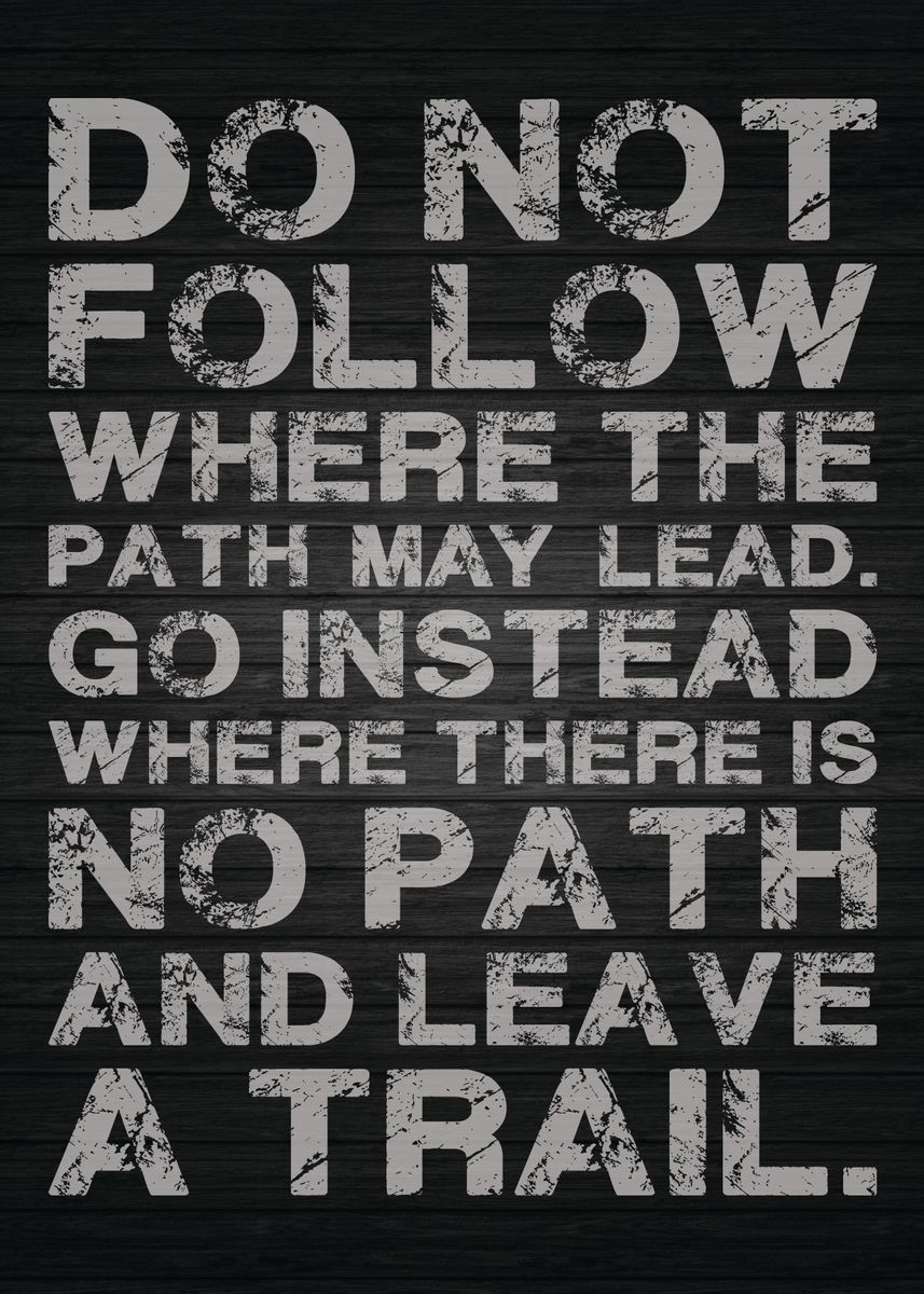 'Leave A Trail' Poster, picture, metal print, paint by CHAN | Displate