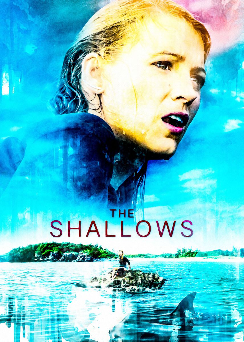 'The Shallows 5' Poster, picture, metal print, paint by Kaye Luca ...
