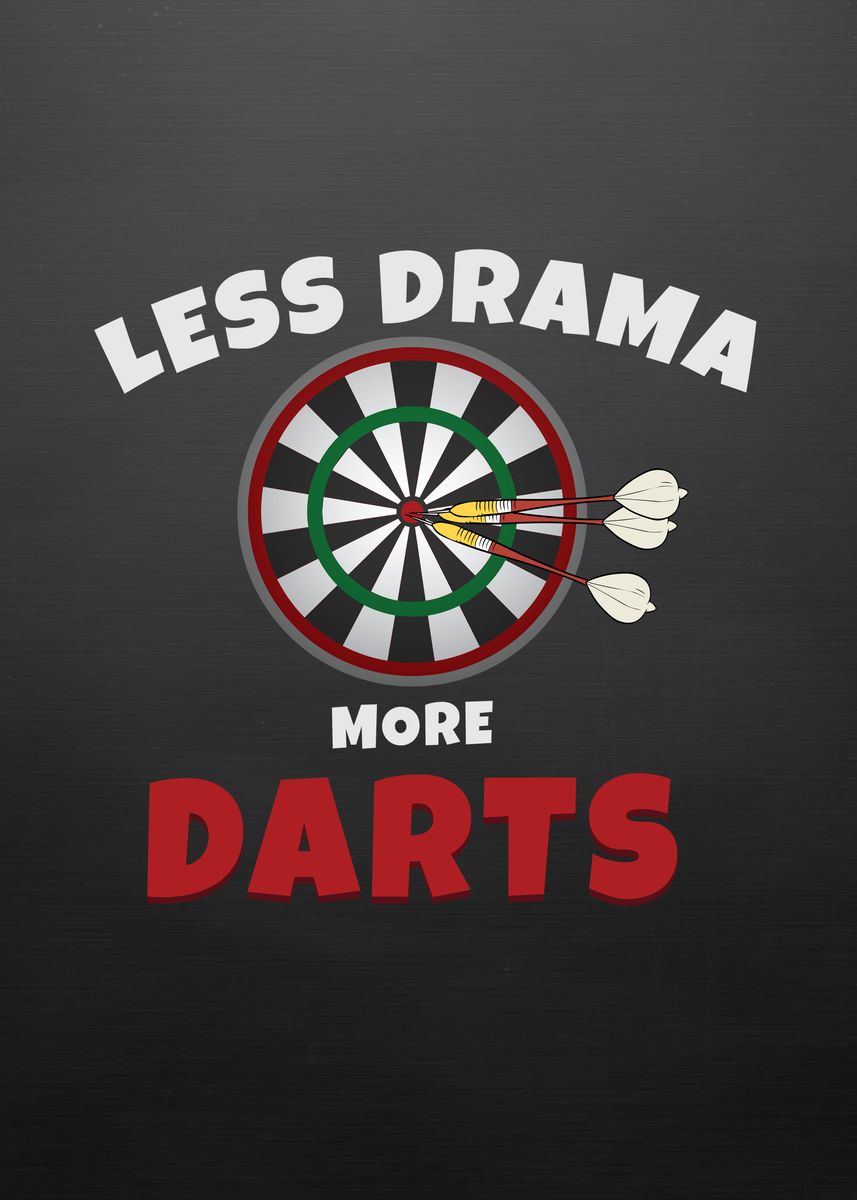 'Darts Champion 180 Target' Poster, picture, metal print, paint by ...