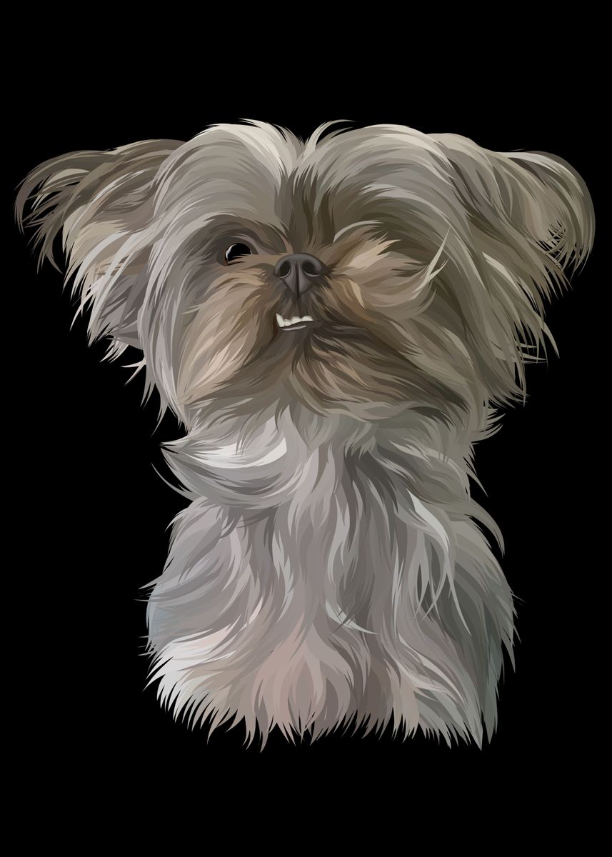 'The Dog Vector' Poster, picture, metal print, paint by Ega WaMa | Displate