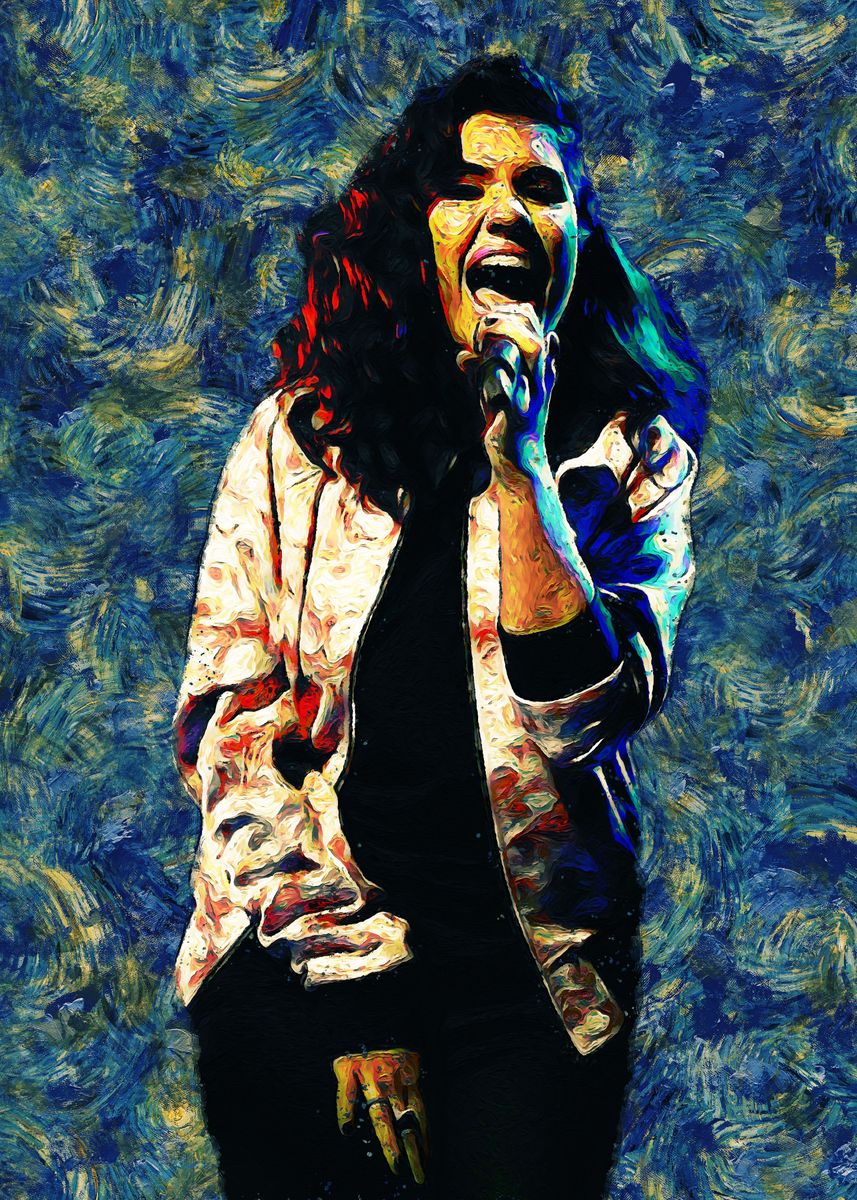 ' Alessia Cara' Poster, picture, metal print, paint by SA KE | Displate