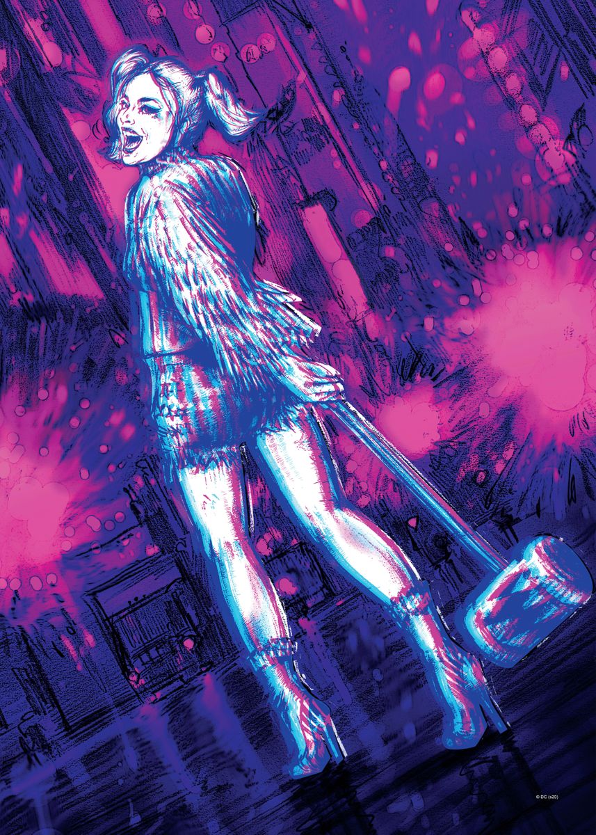 'Go pink' Poster, picture, metal print, paint by DC Comics | Displate