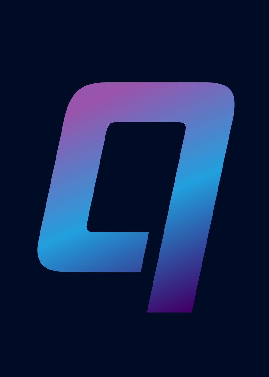 'Letter Q' Poster, picture, metal print, paint by Maher Light | Displate