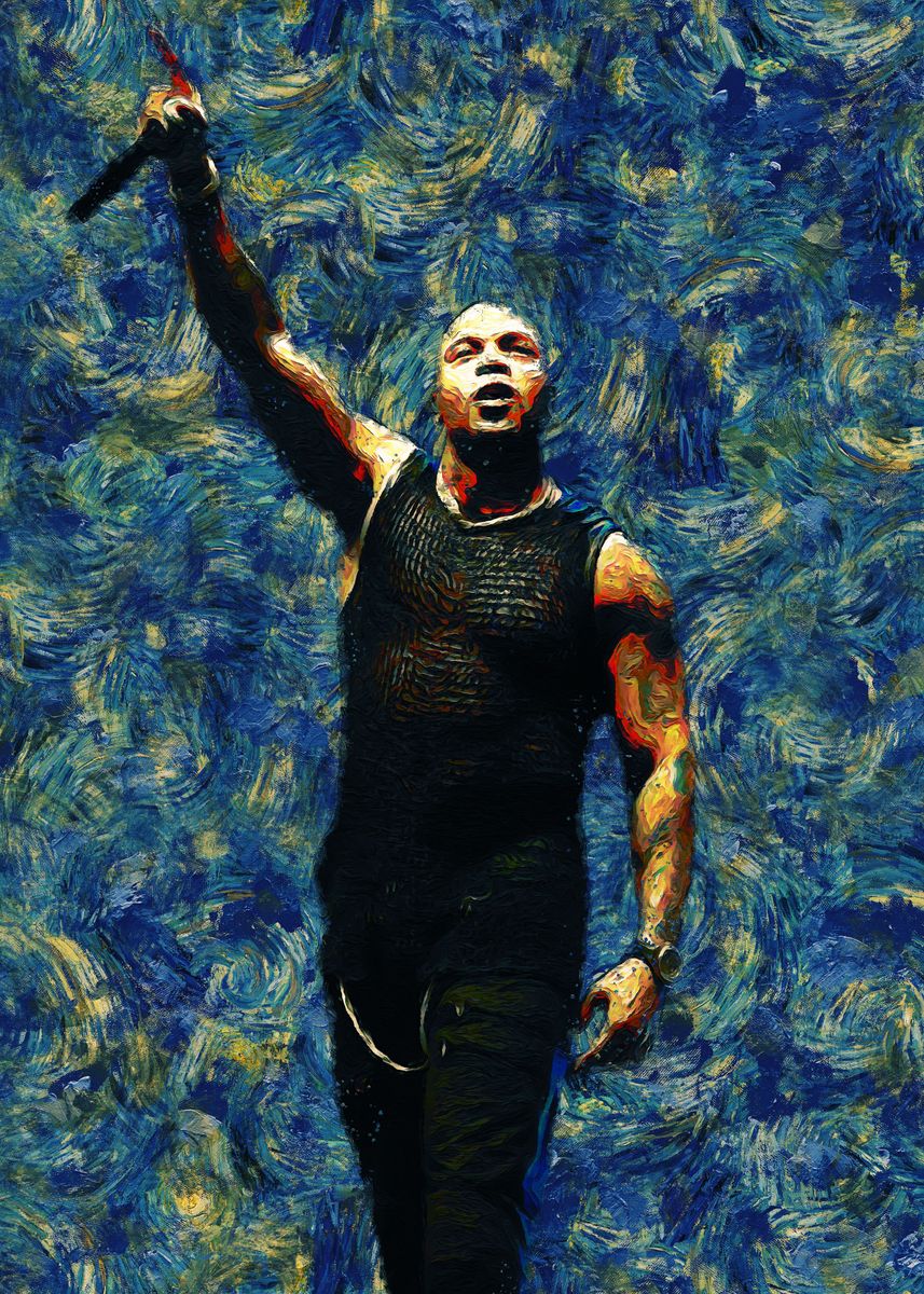 'Flo Rida' Poster, picture, metal print, paint by ru ke | Displate