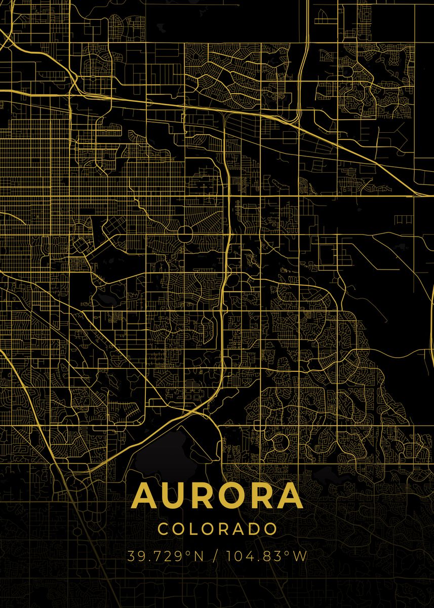 'Aurora Colorado' Poster, picture, metal print, paint by Conceptual ...