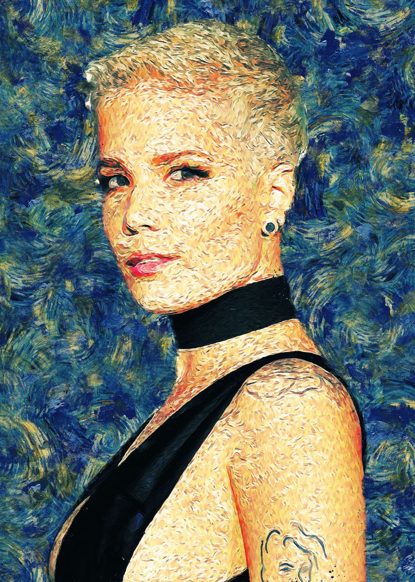 'Halsey' Poster, picture, metal print, paint by ru ke | Displate