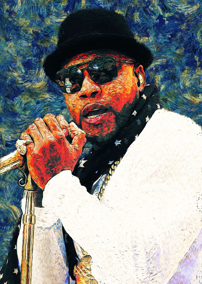 'Flo Rida' Poster, picture, metal print, paint by ru ke | Displate