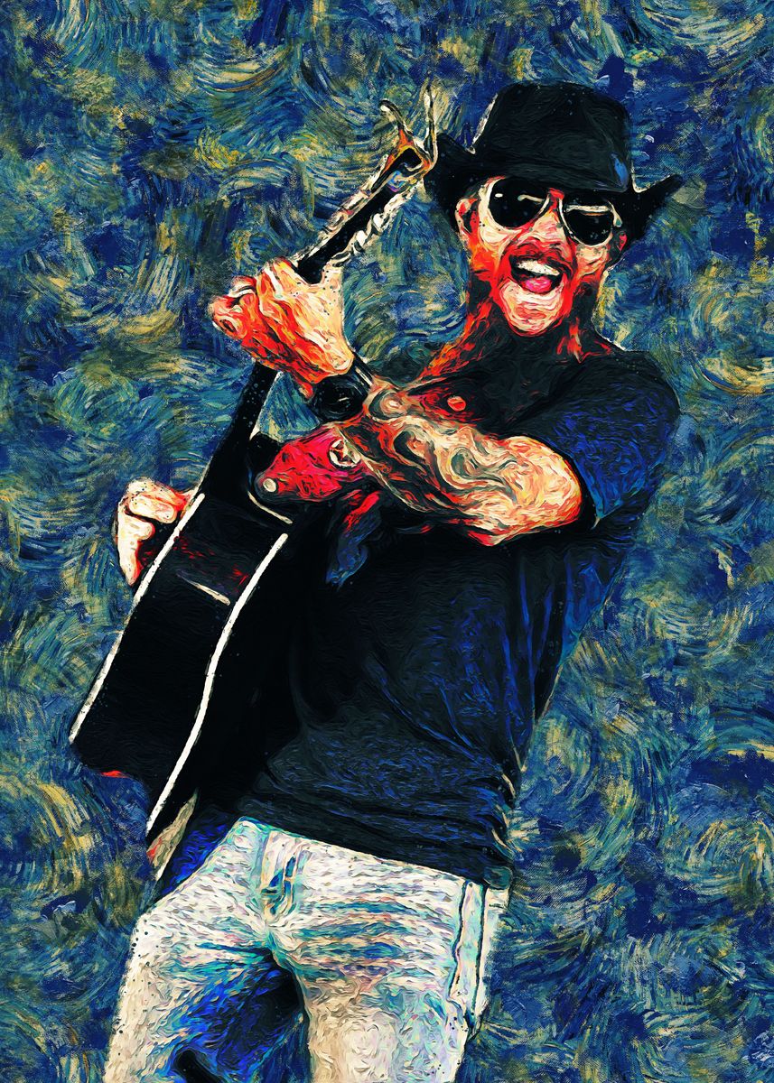 'Cody Jinks' Poster, picture, metal print, paint by TI KI | Displate