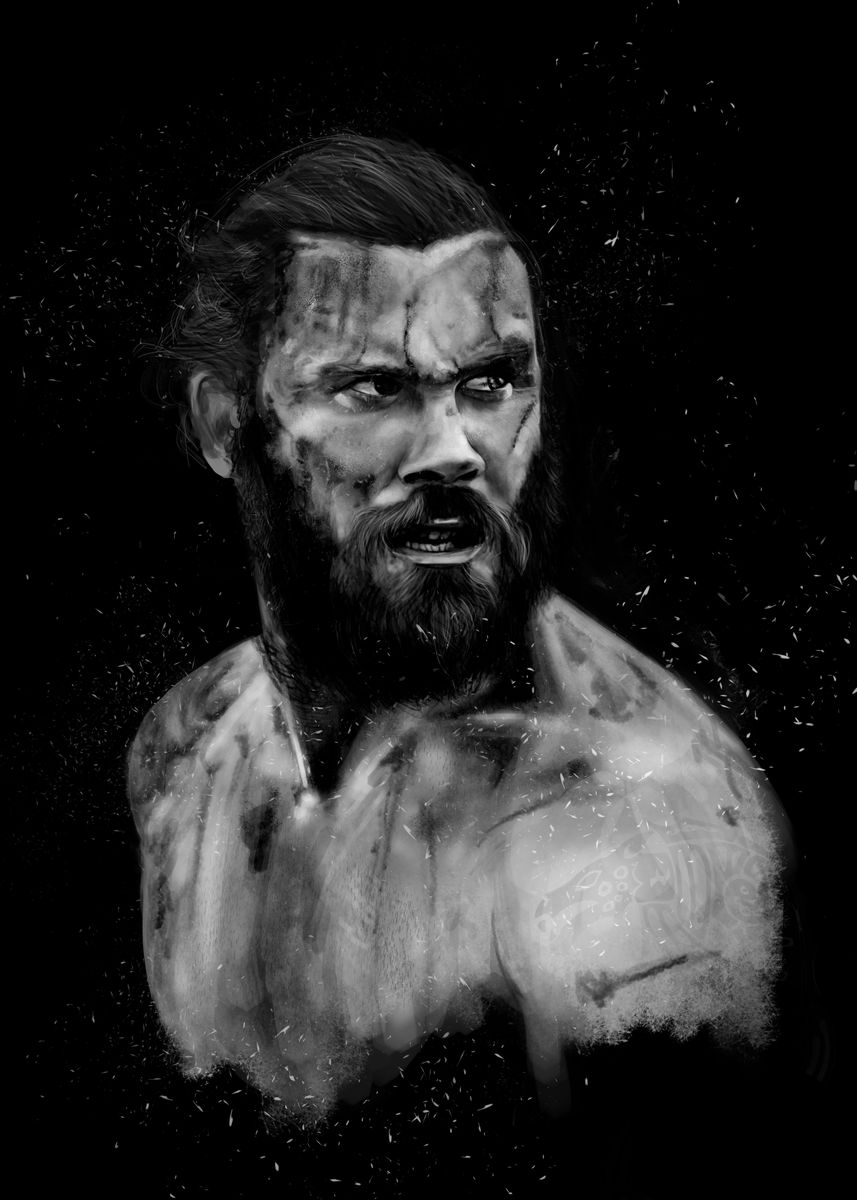 'rollo lothbrok' Poster, picture, metal print, paint by Andrew Lowthian ...