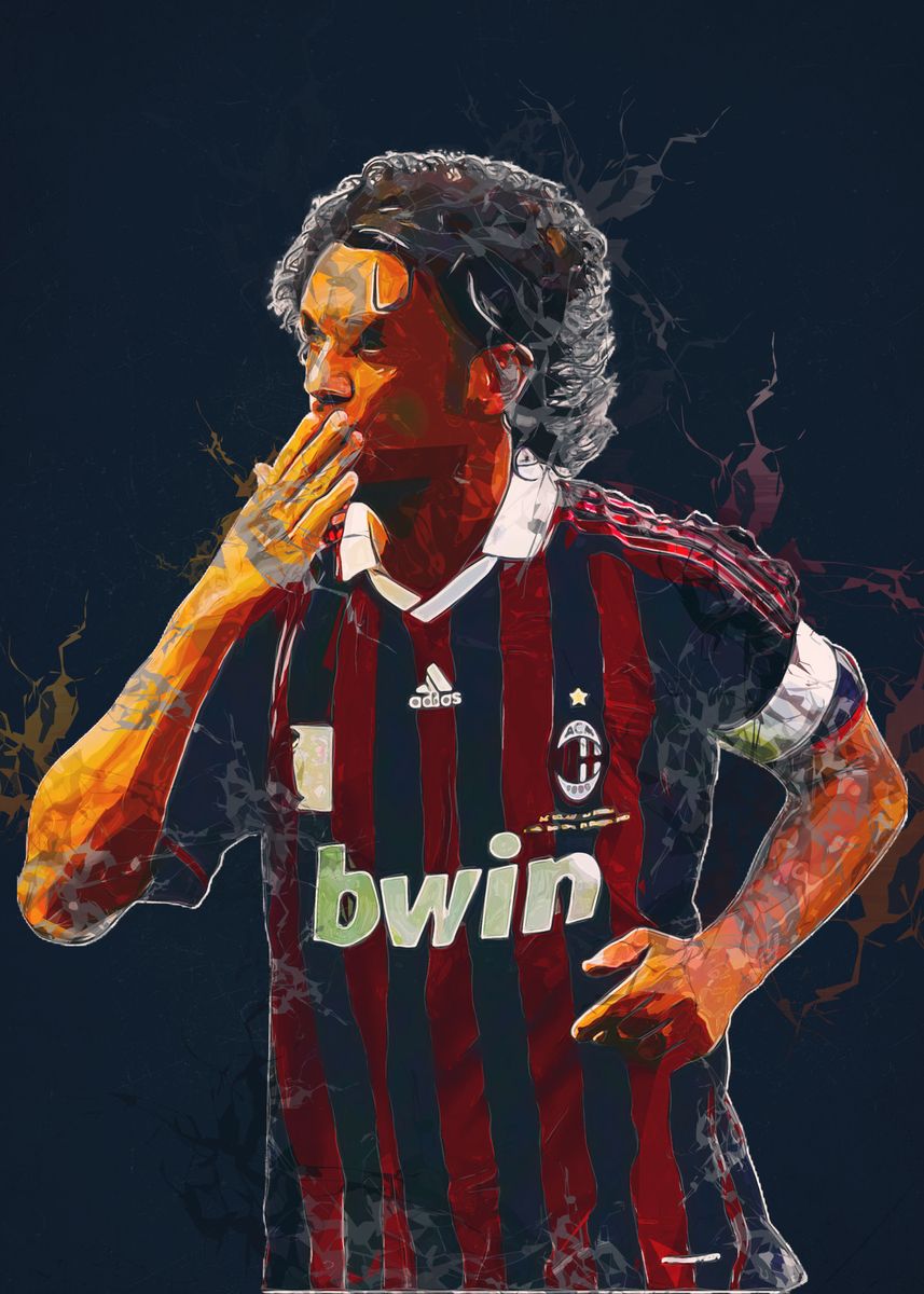 'Paolo Maldini' Poster by Anderson Felix | Displate