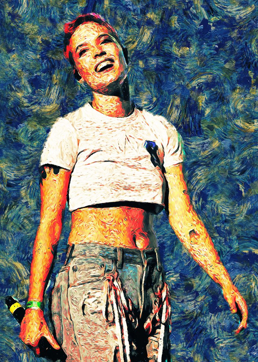 'Halsey' Poster, picture, metal print, paint by ru ke | Displate