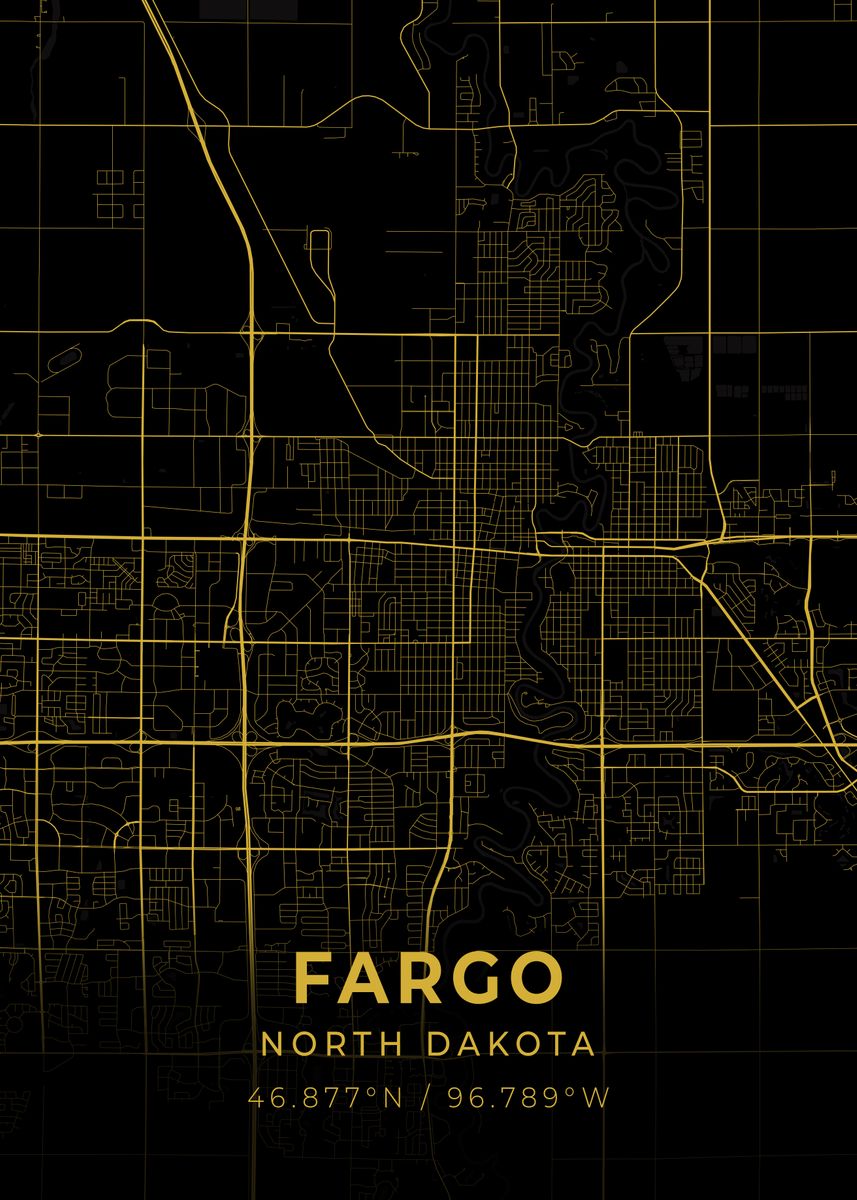 'Fargo North Dakota' Poster by Conceptual Photography | Displate