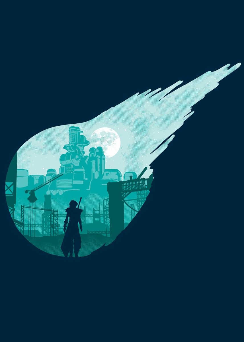 'Midgar' Poster, picture, metal print, paint by Dale Hutchinson | Displate