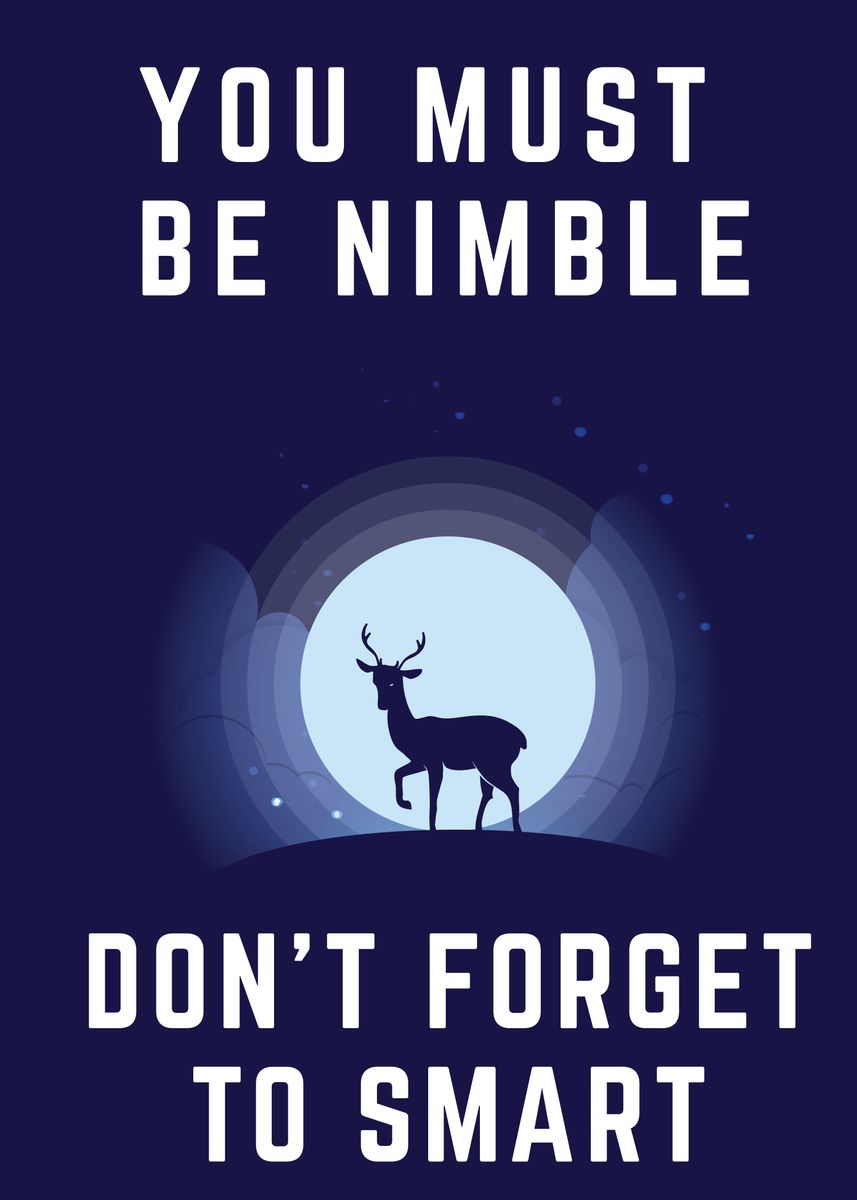 'SMART DEER' Poster by Gunawan Mustari | Displate