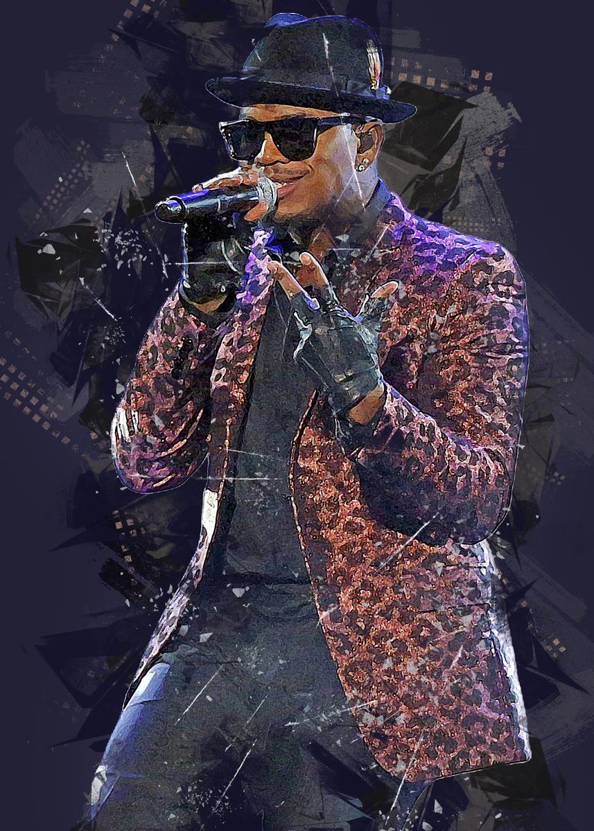 'NeYo' Poster, picture, metal print, paint by Pierre Yeldell | Displate