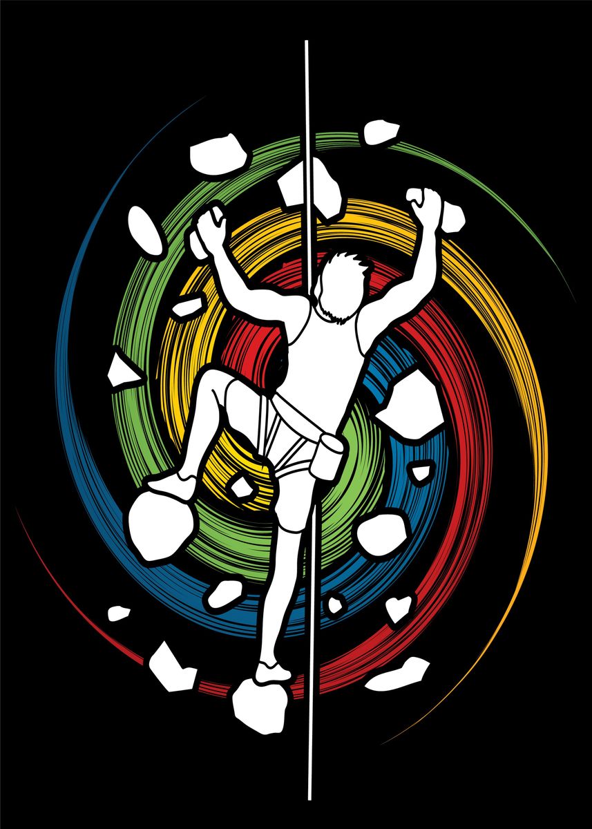 'Climbing Art' Poster by Create Purkarthofer | Displate