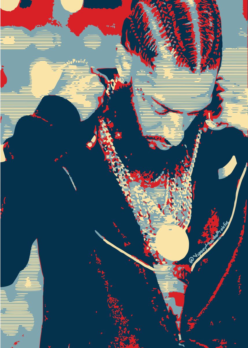 'Lil DRake RApper' Poster, picture, metal print, paint by Popart ...