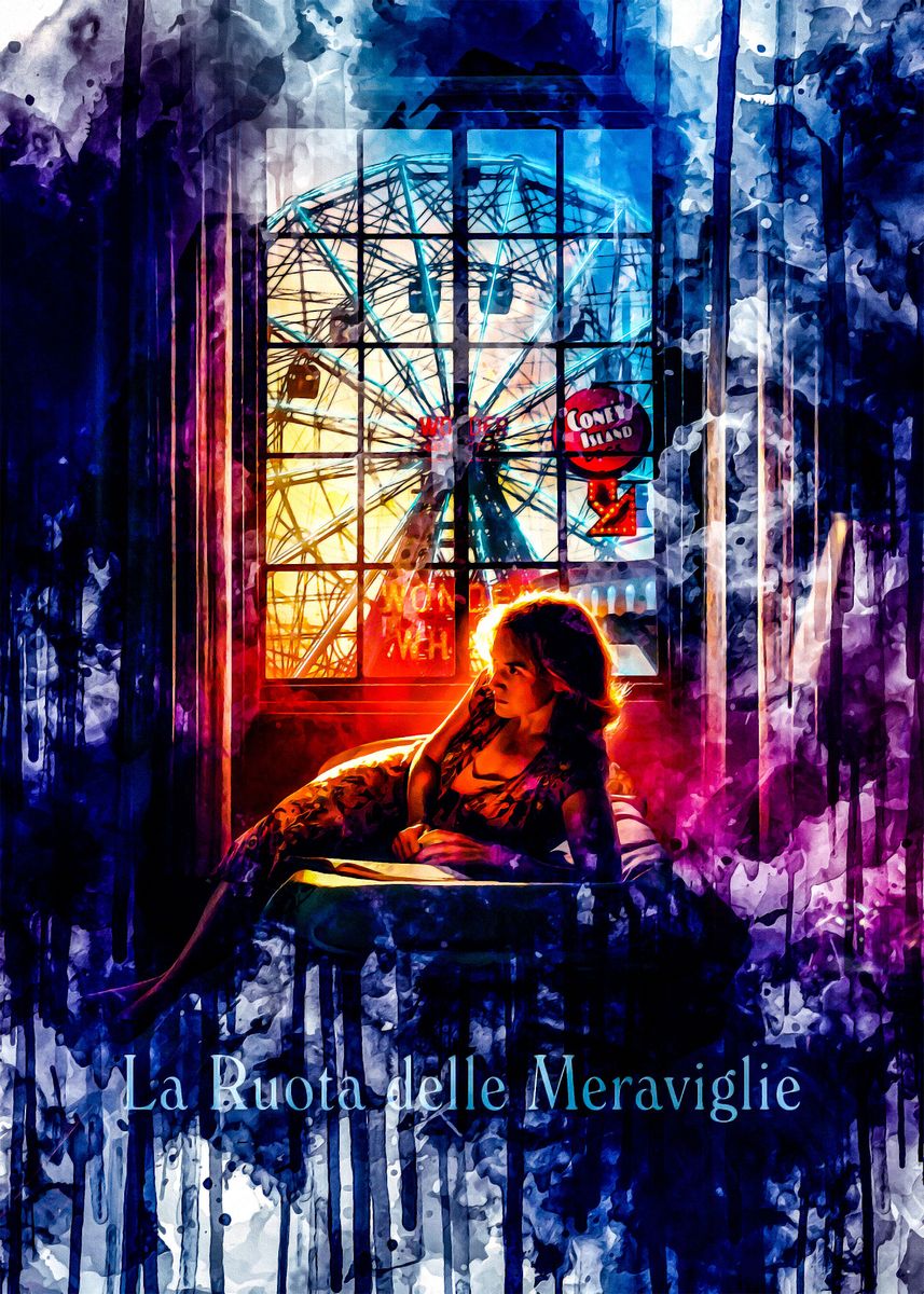 'Wonder Wheel 1' Poster by Kaye Luca | Displate