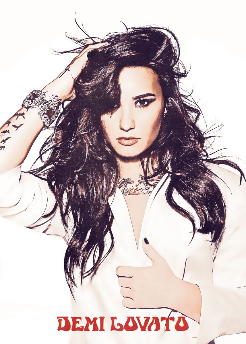 'Demi Lovato' Poster, picture, metal print, paint by Anxhela Sufa ...