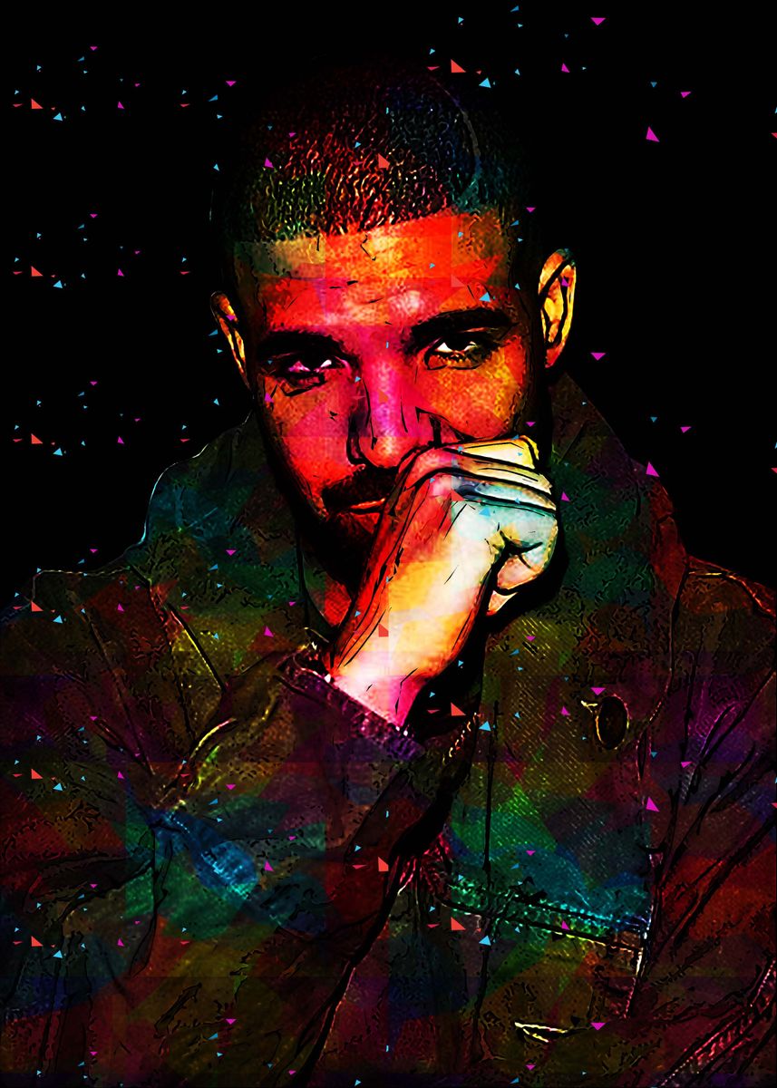 'Drake' Poster, picture, metal print, paint by San Illustrator | Displate