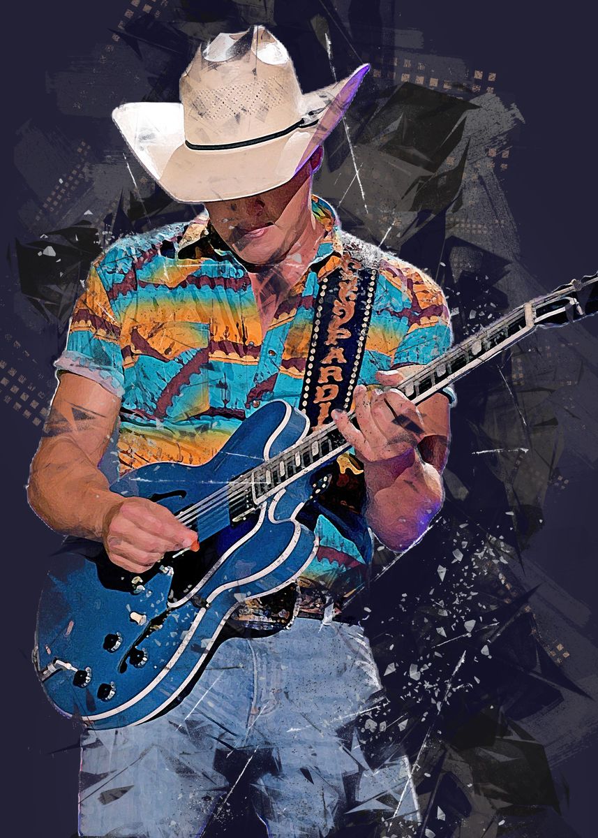 'Jon Pardi' Poster, picture, metal print, paint by Pierre Yeldell ...