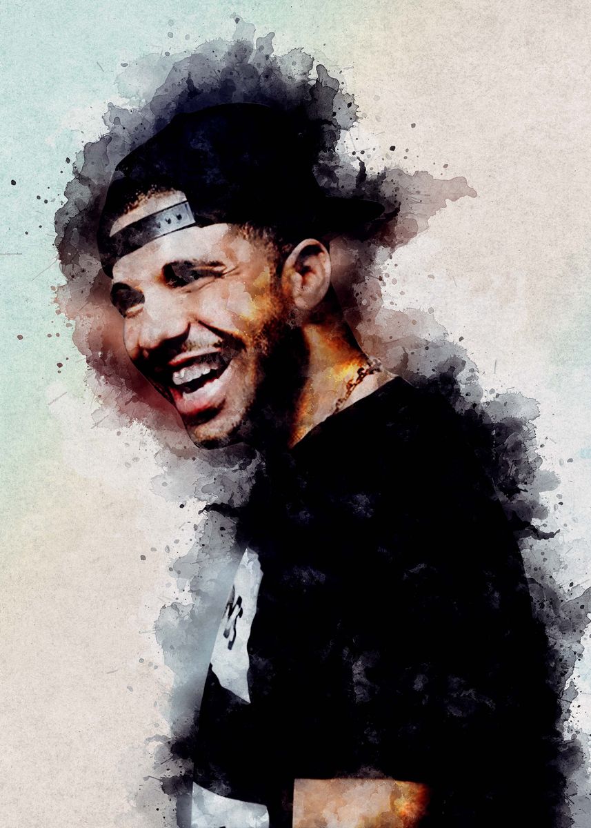 'Drake ' Poster, picture, metal print, paint by San Illustrator | Displate