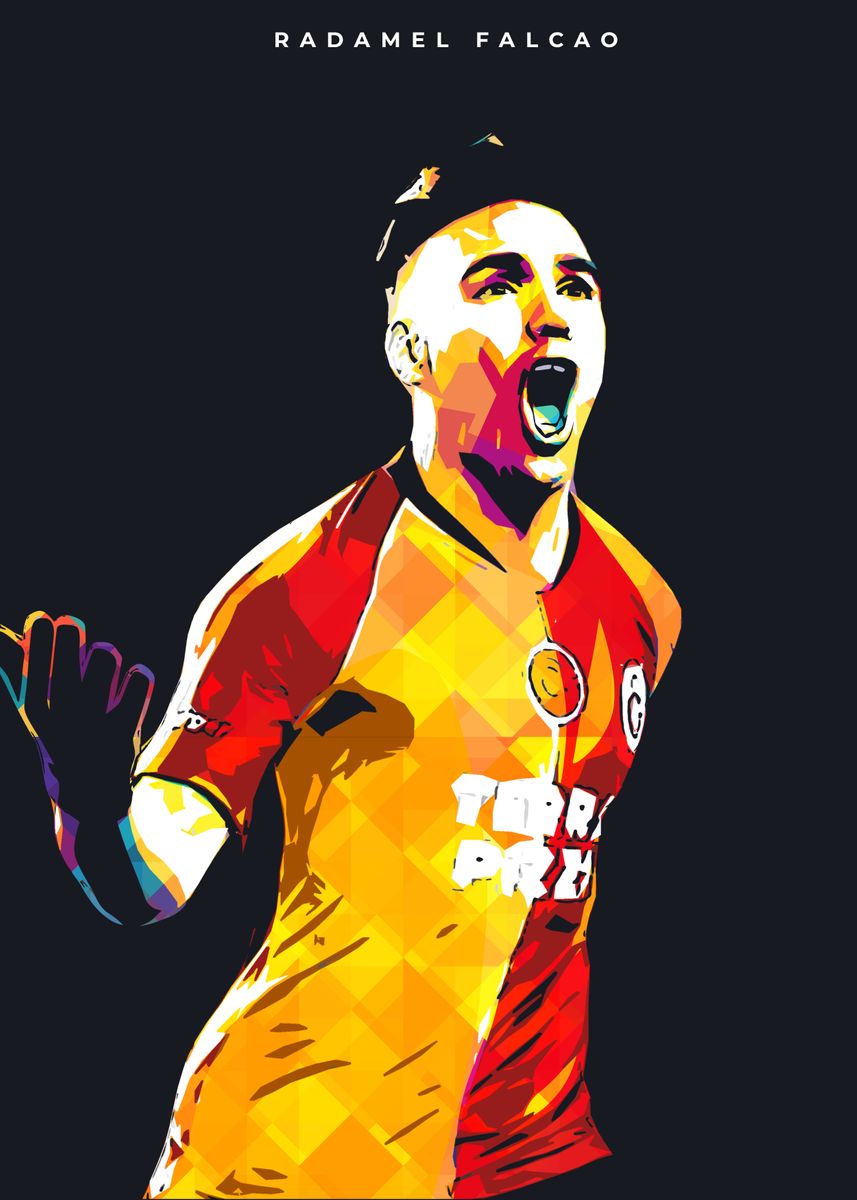 'Radamel Falcao' Poster, picture, metal print, paint by Creative Shop ...