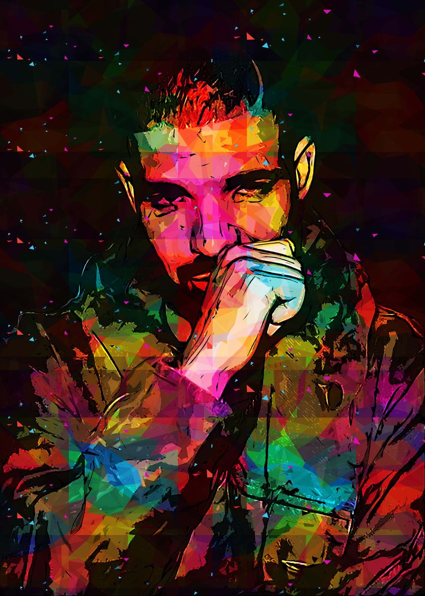 'Drake' Poster, picture, metal print, paint by San Illustrator | Displate