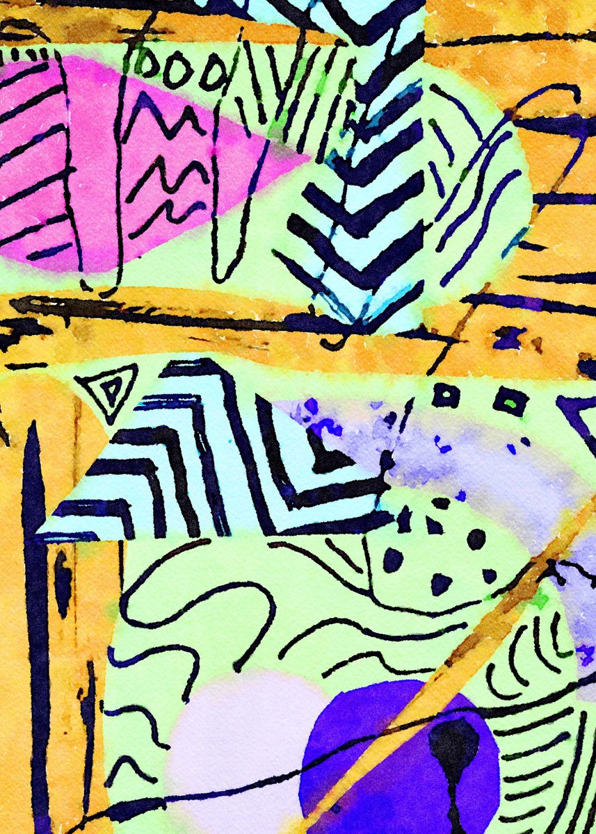 'Two Worlds' Poster, picture, metal print, paint by Quilimo Studio ...