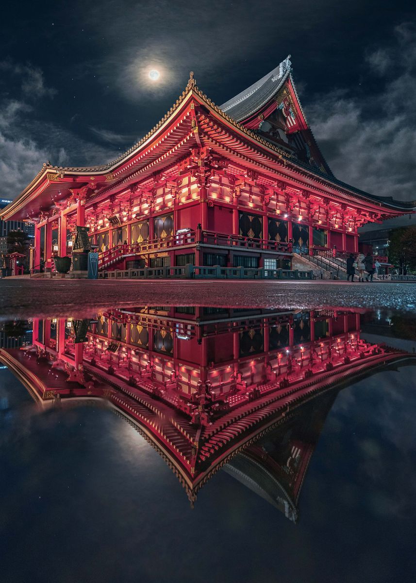 'Sensoji Temple' Poster by Musashi Sakazaki | Displate