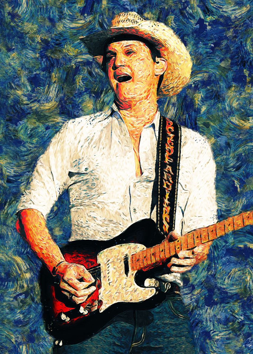'Jon Pardi' Poster, picture, metal print, paint by SA KE | Displate