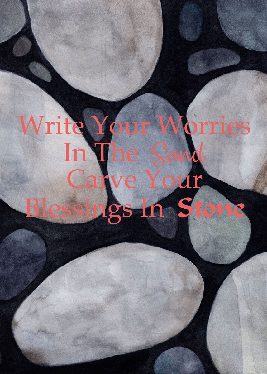 'Pebbles 1' Poster by EMJAY Heiss | Displate