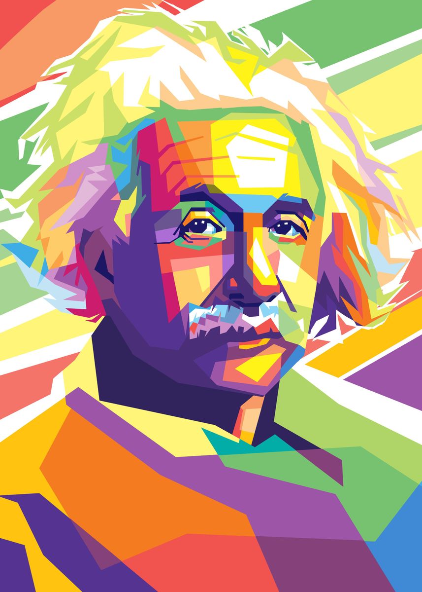 'Albert Einstein' Poster, picture, metal print, paint by Fajar Sidik ...
