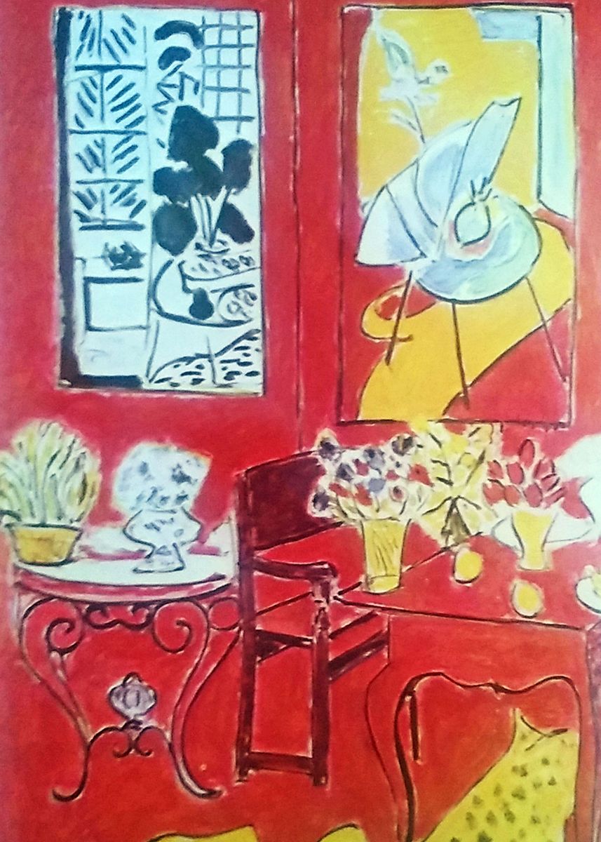 'Red room' Poster, picture, metal print, paint by arkitekta | Displate