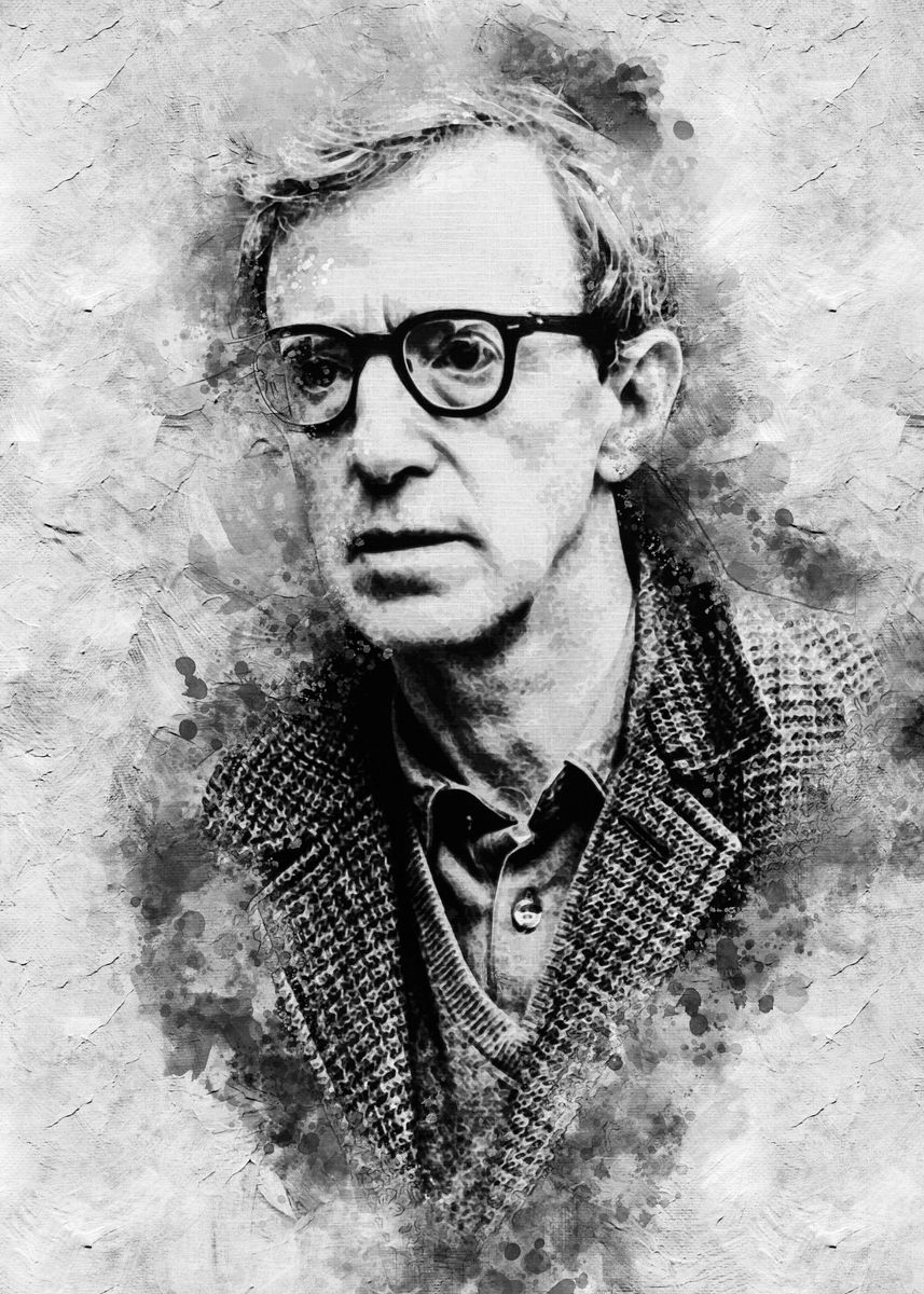 'Woody Allen' Poster, picture, metal print, paint by The Sulung | Displate