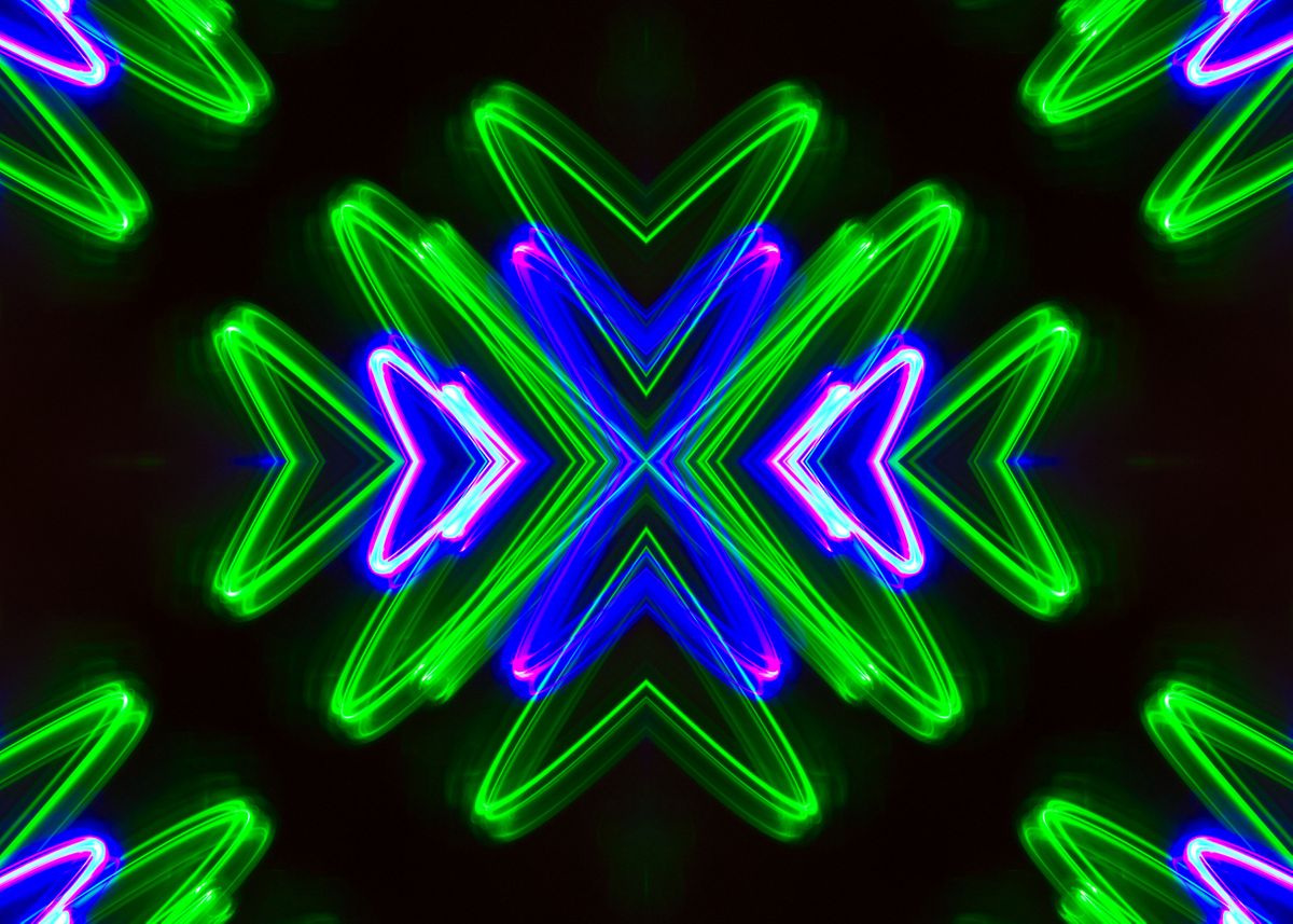 'Neon Lights' Poster by AR1 | Displate