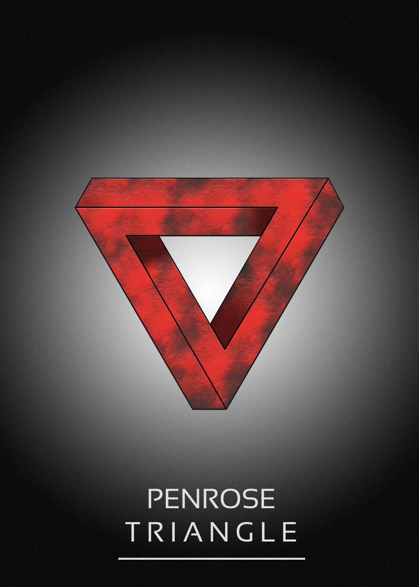 'Penrose Triangle' Poster, picture, metal print, paint by Evan ...