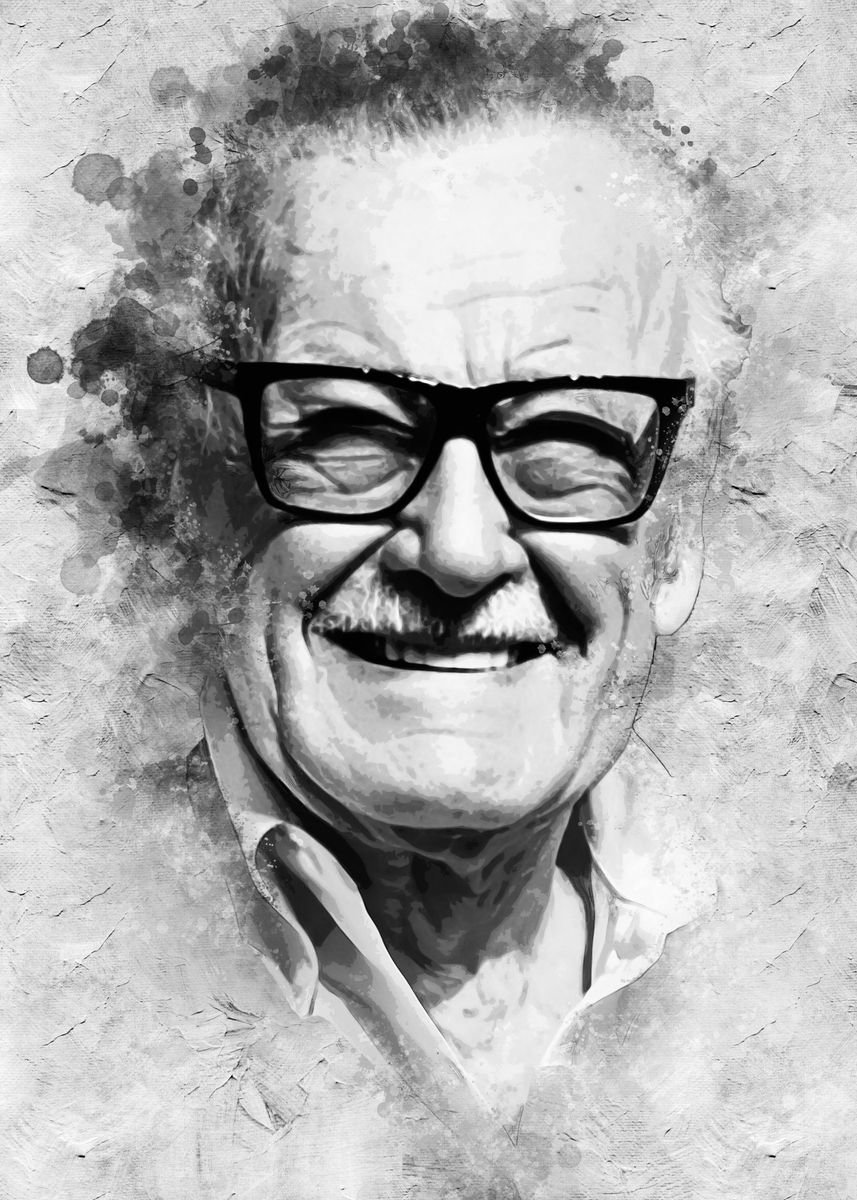 'Stan Lee' Poster, picture, metal print, paint by The Sulung | Displate