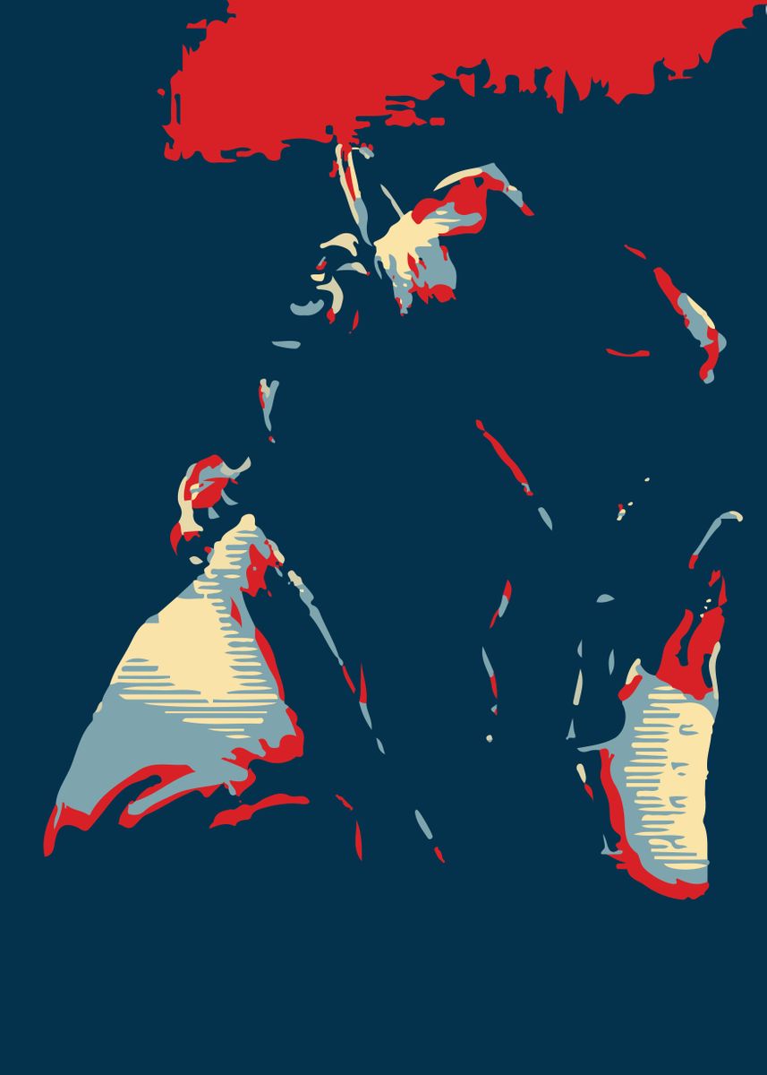 'who is' Poster, picture, metal print, paint by Popart Project | Displate