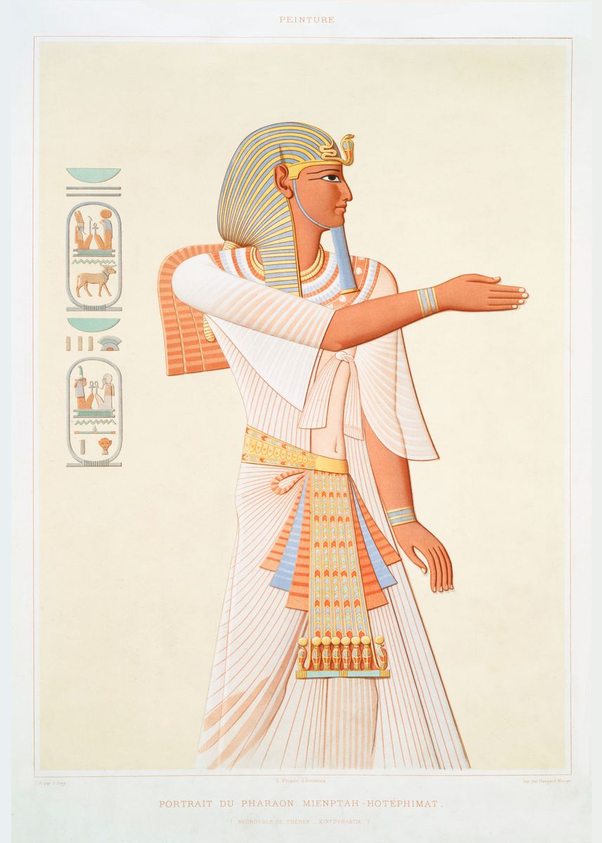 'Pharaoh Merneptah' Poster by tony4urban | Displate