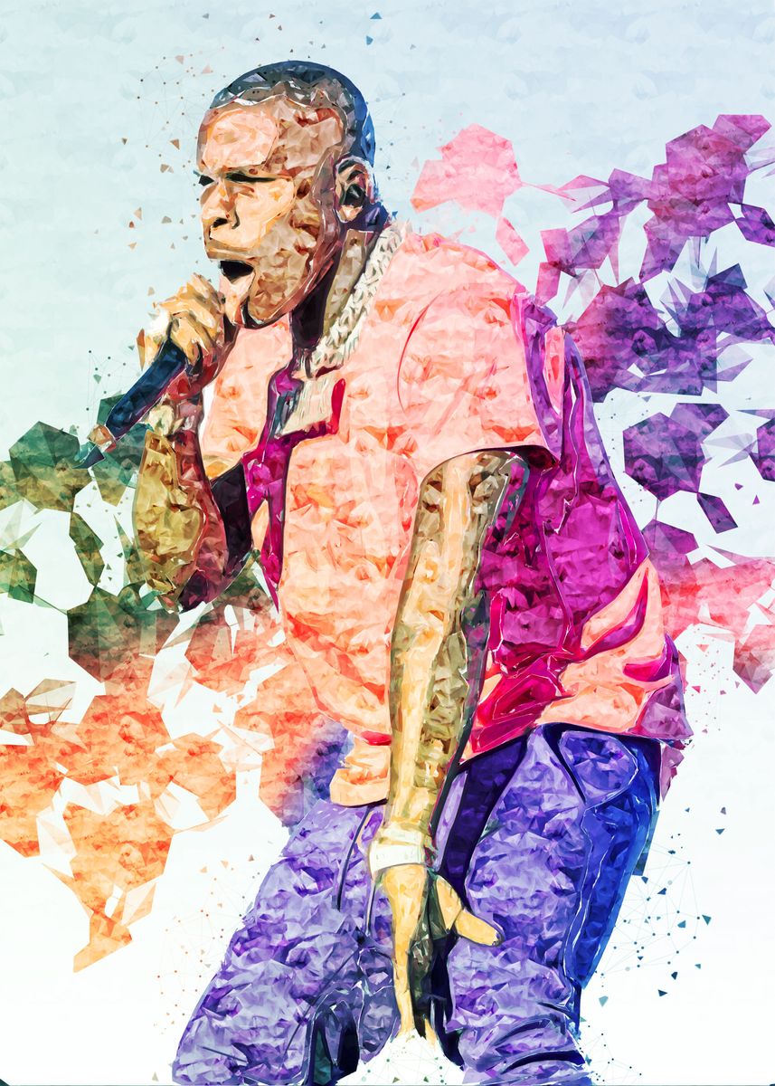 'DaBaby' Poster, picture, metal print, paint by Hipolito Wendorf | Displate