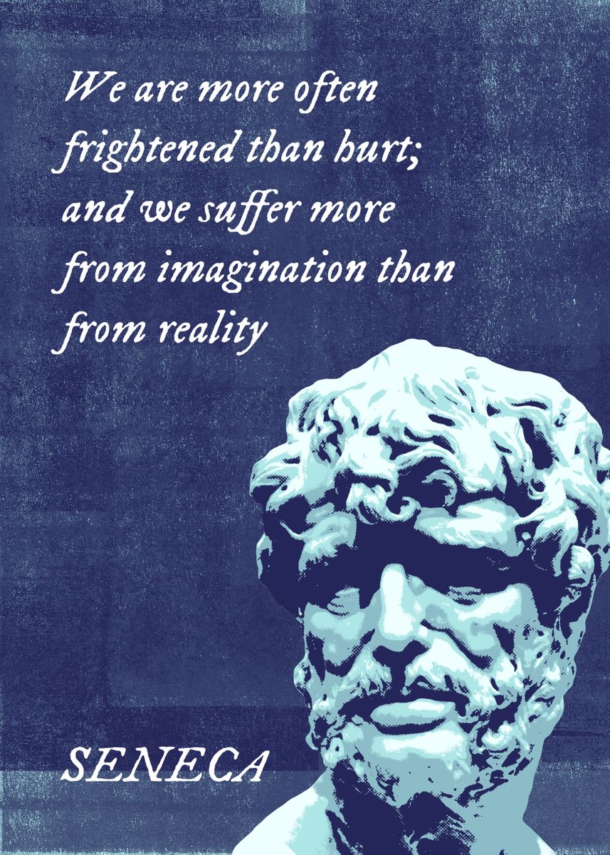 'Seneca Suffer Imagination' Poster, picture, metal print, paint by ...