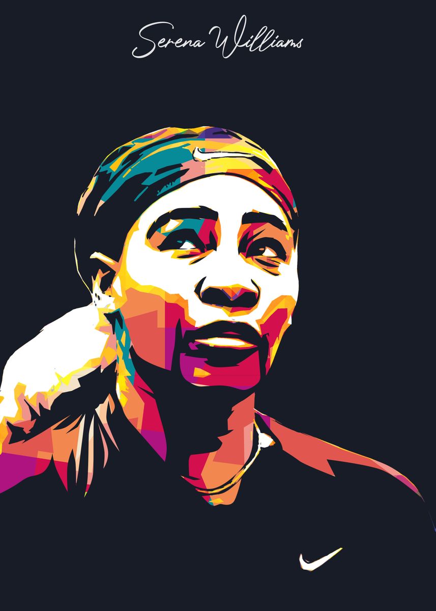 'Serena Williams' Poster, picture, metal print, paint by Creative Shop ...