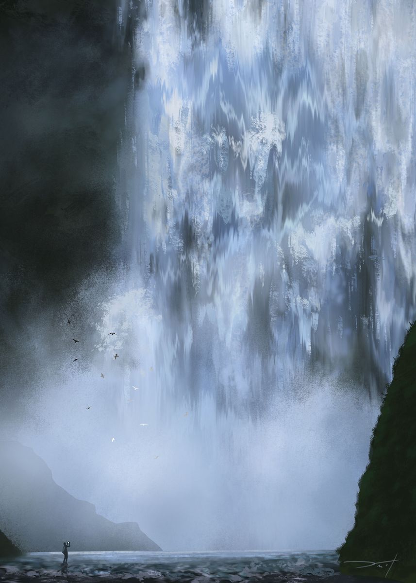 'Deluge' Poster, picture, metal print, paint by du5t | Displate