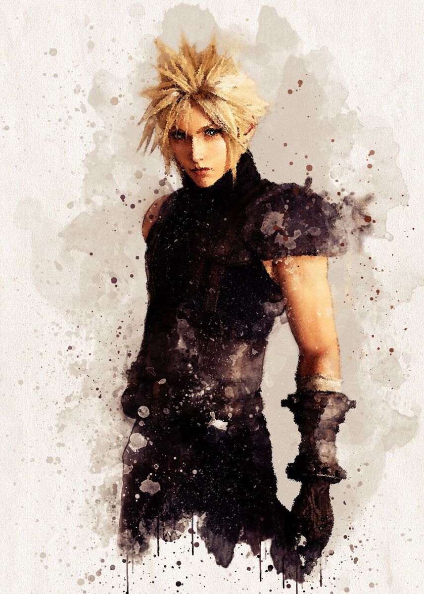 'Cloud Strife' Poster, picture, metal print, paint by Lucas James ...
