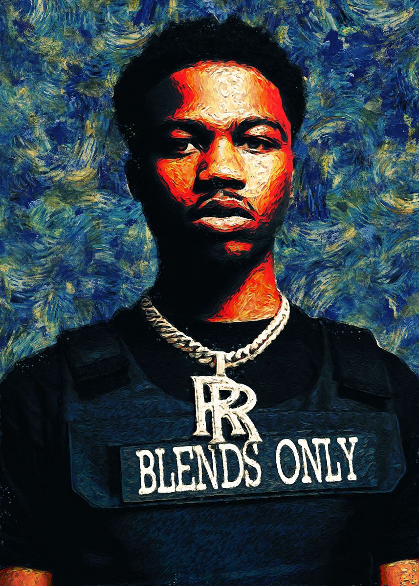 'Roddy Ricch' Poster, picture, metal print, paint by TI KI | Displate